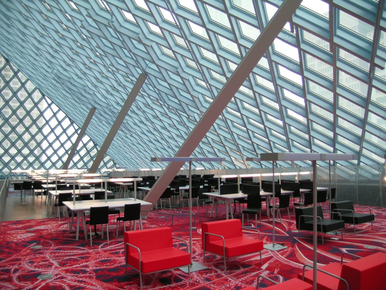 Interieur van bibliotheek - DEJO metaalindustrie